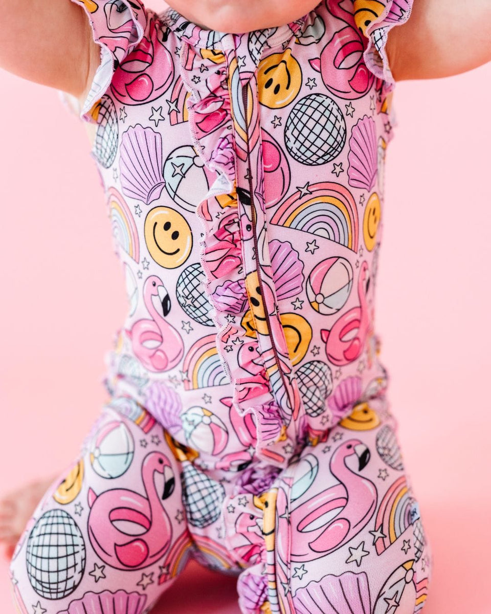 Could've Pooled Me Cap Sleeve Romper Could've Pooled Me Cap Sleeve Romper