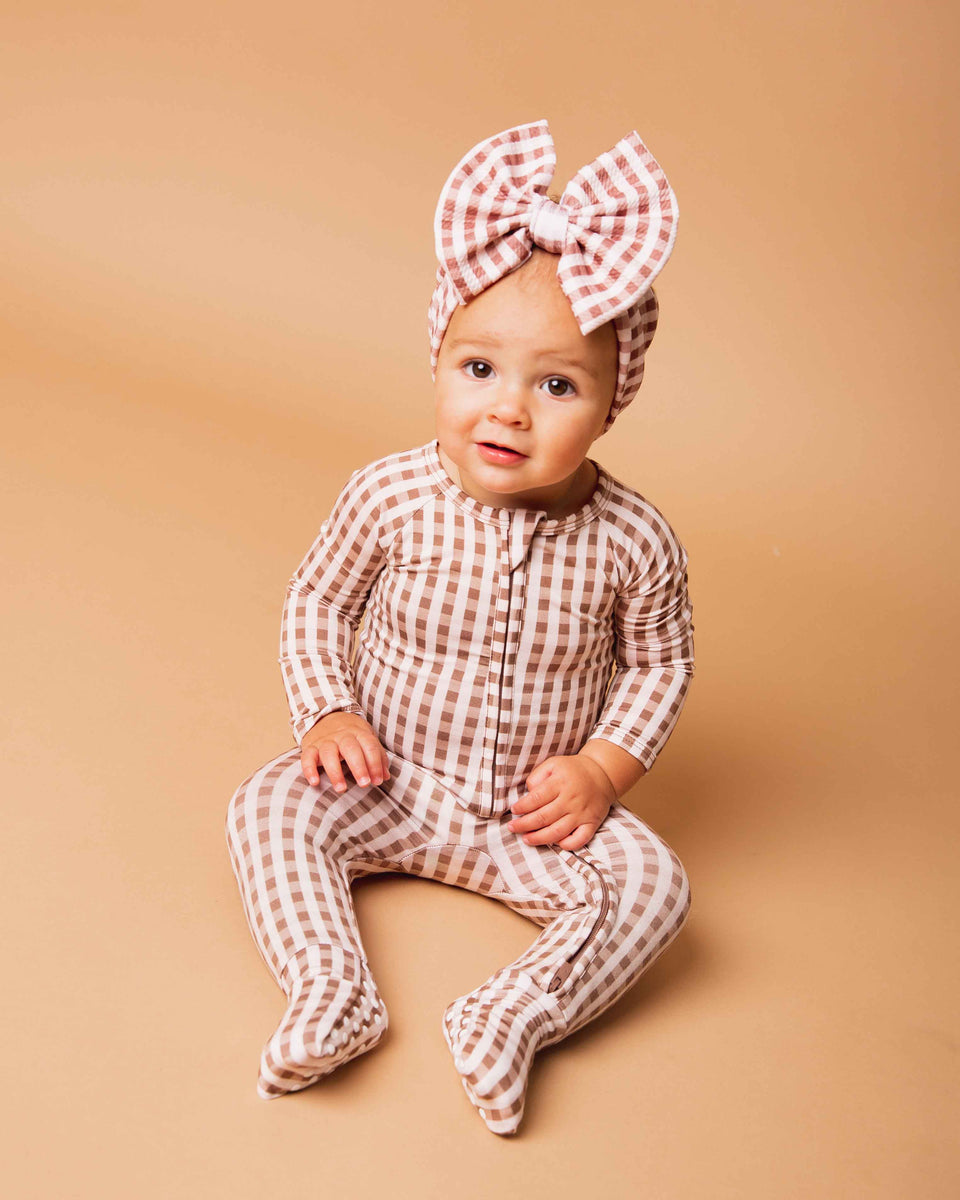 Gingham Style Biggie Bow