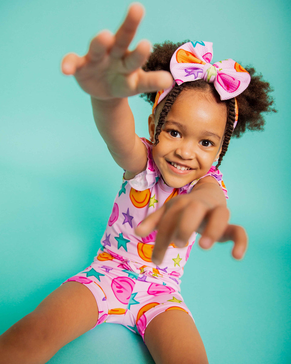 Peachy Power Biggie Bow