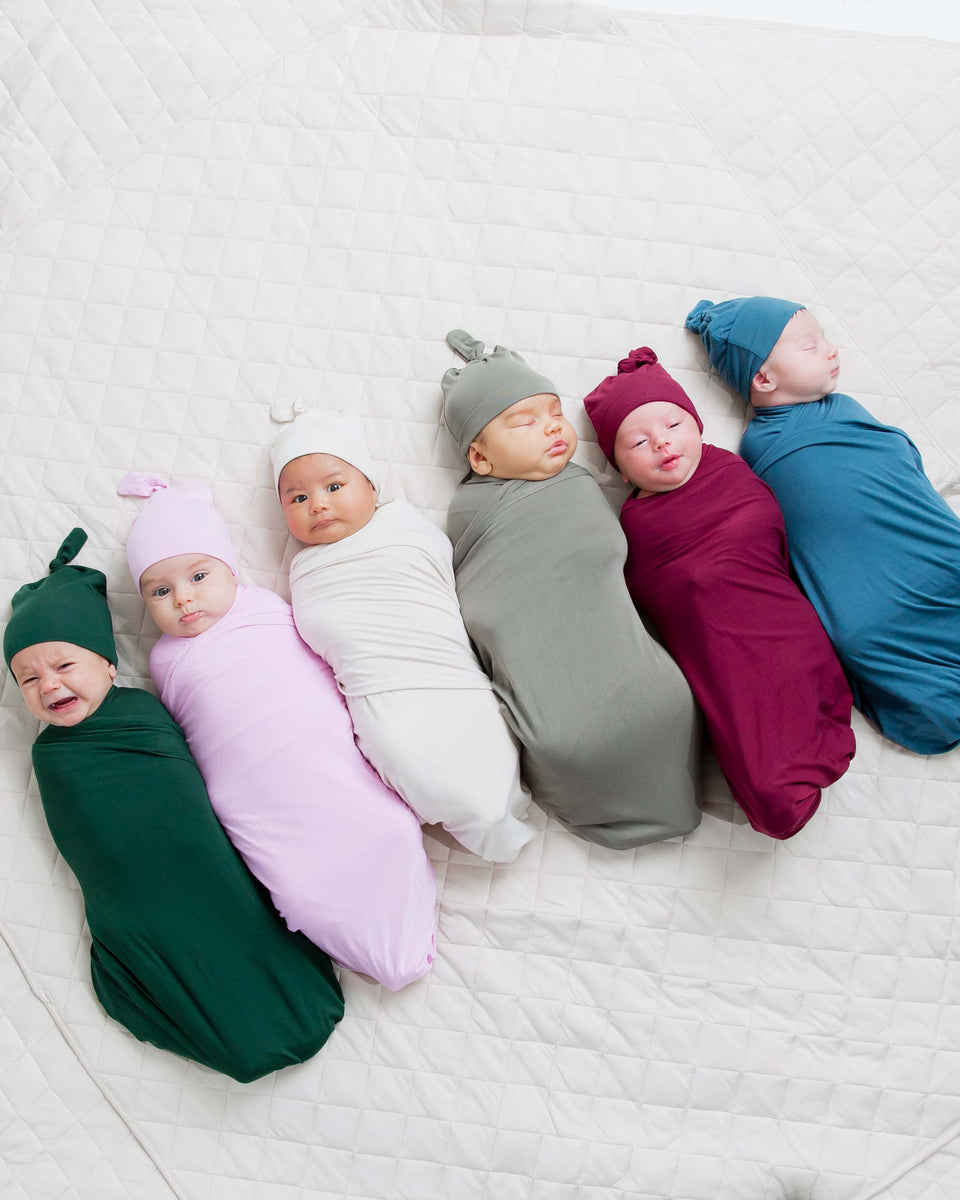 Berry Dramatic Swaddle & Beanie Set