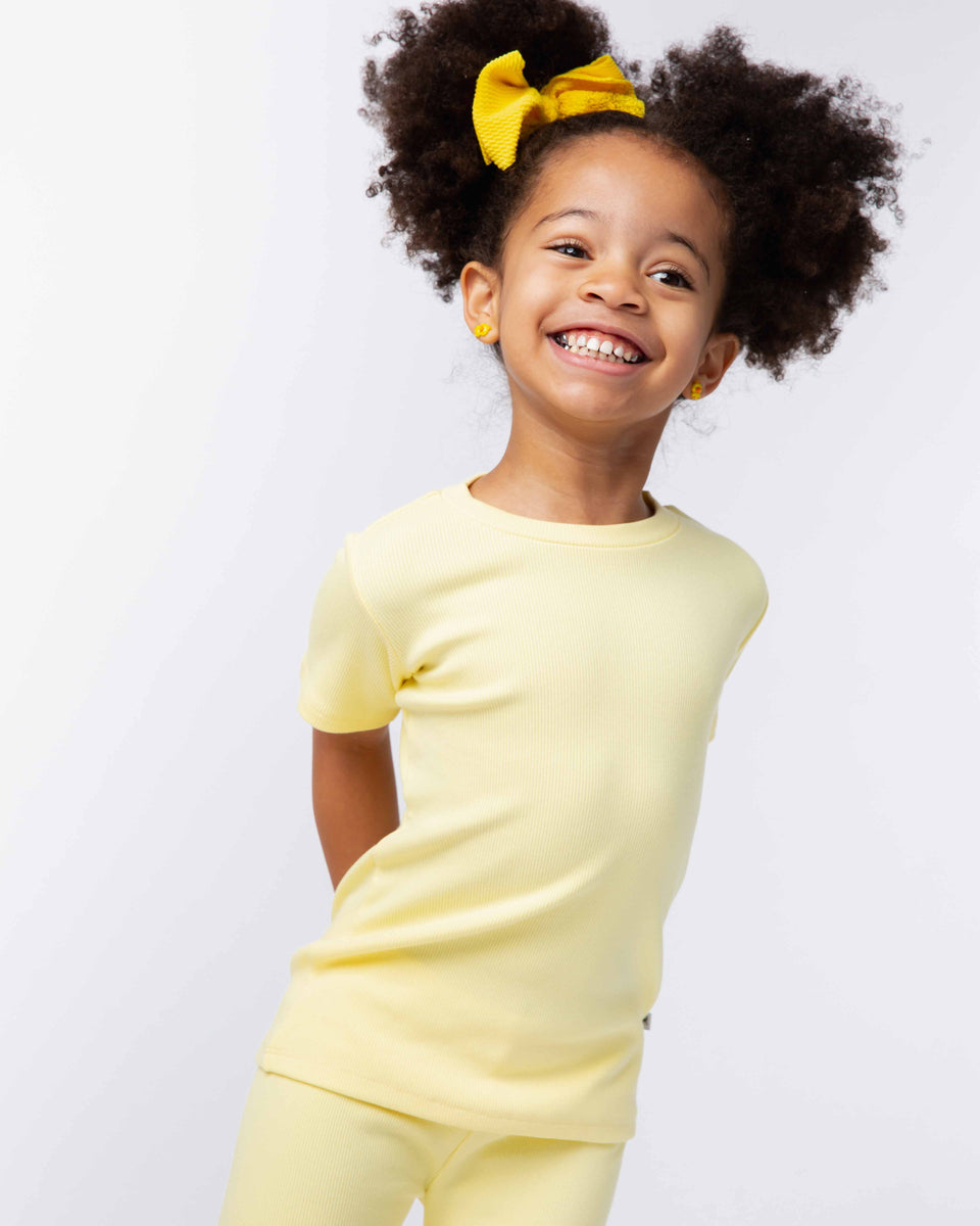 Butter Than Ever Ribbed Short Sleeve Pajama Set
