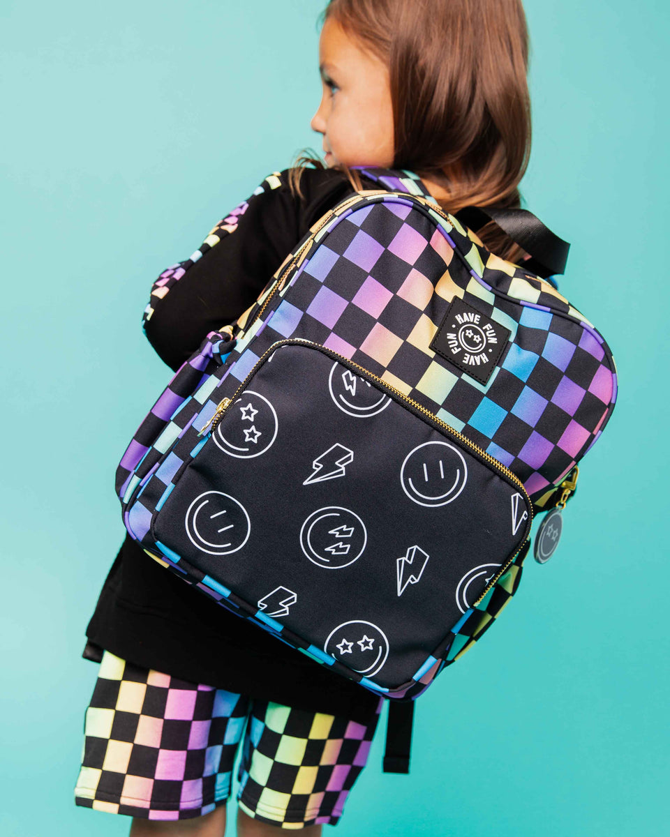 Checkered Charm Kid's Backpack