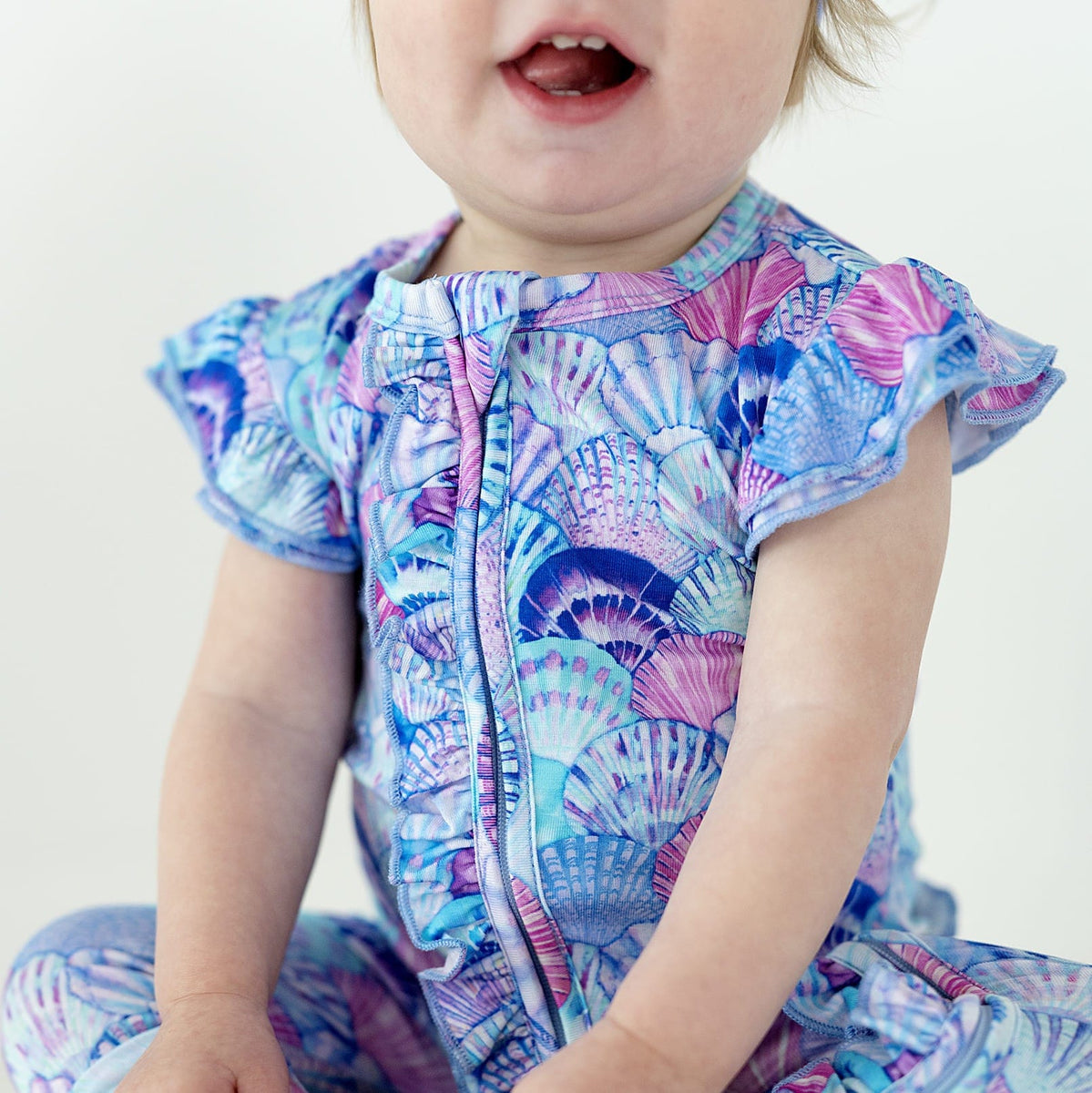 Cute as Shell Ruffle Romper