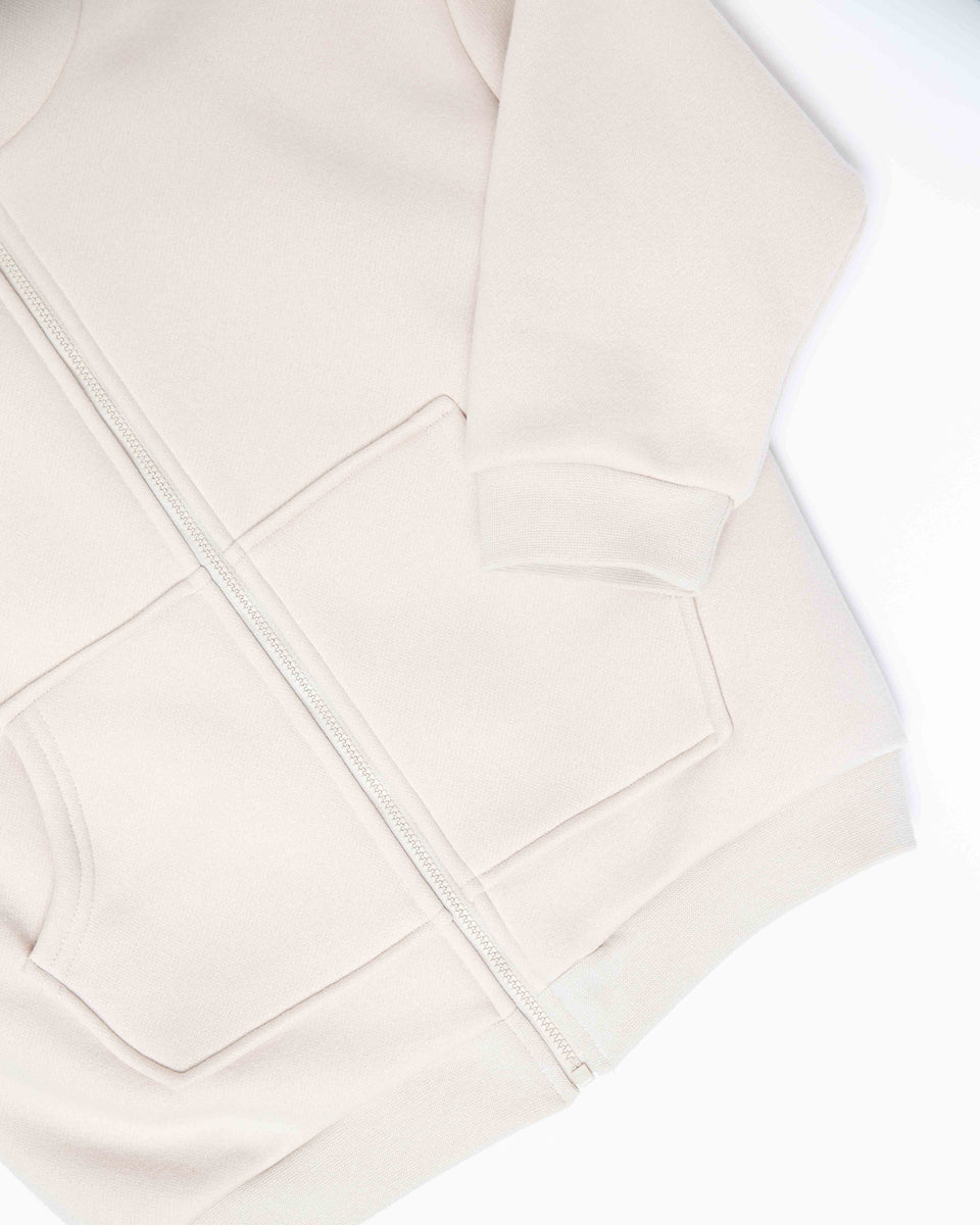 Cream Puff Zip-Up Heavyweight Hoodie