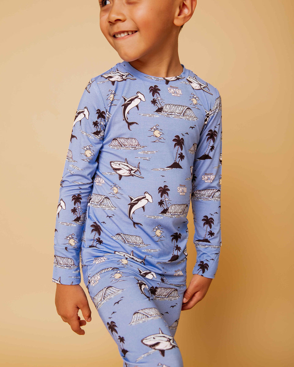 Shark Week™ Feelin' Fin-tastic Long Sleeve Pajama Set