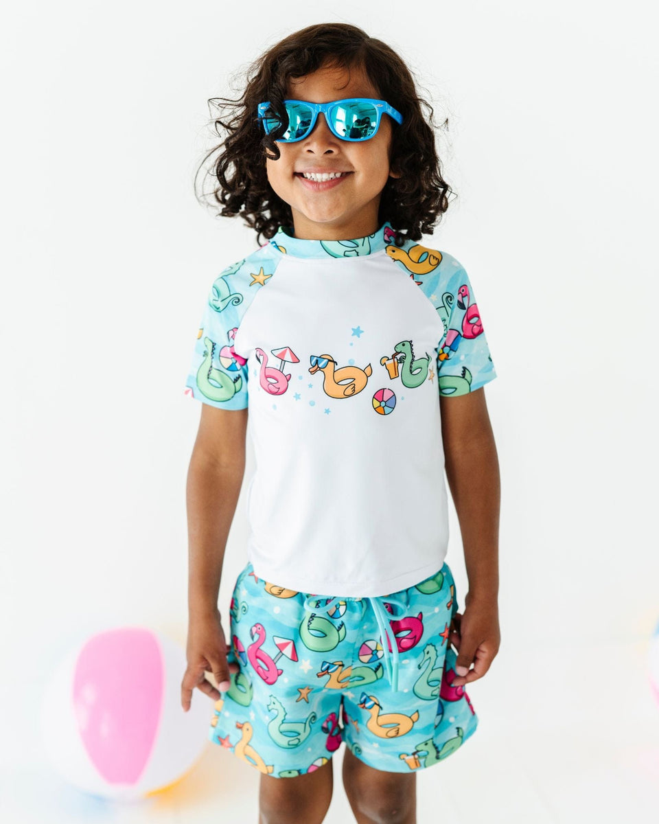 Go With The Float Rash Guard Short Sleeve Top