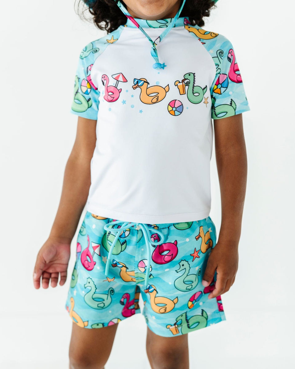 Go With The Float Rash Guard Short Sleeve Top