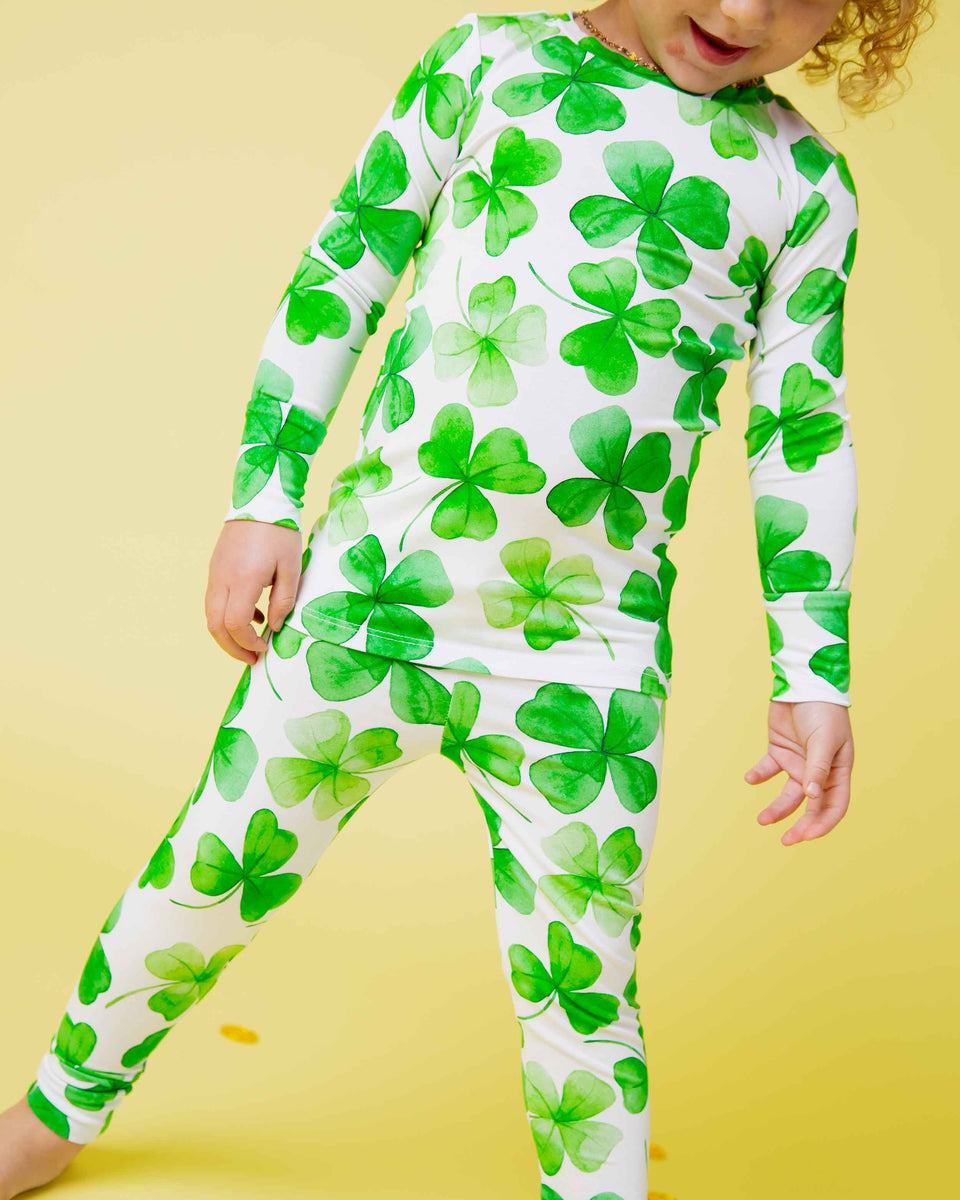 Happy Go Lucky Two-Piece Pajama Set