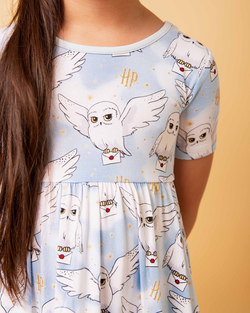 Harry Potter™ Hedwig's Sky Mail Short Sleeve Dress & Shorts Set
