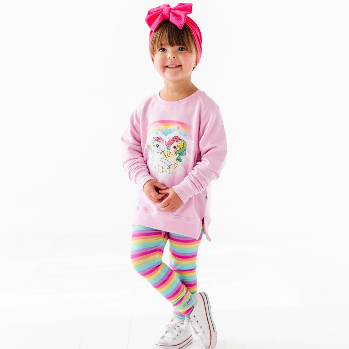 My Little Pony™: Classic Pink Crew Neck & Rainbow Leggings