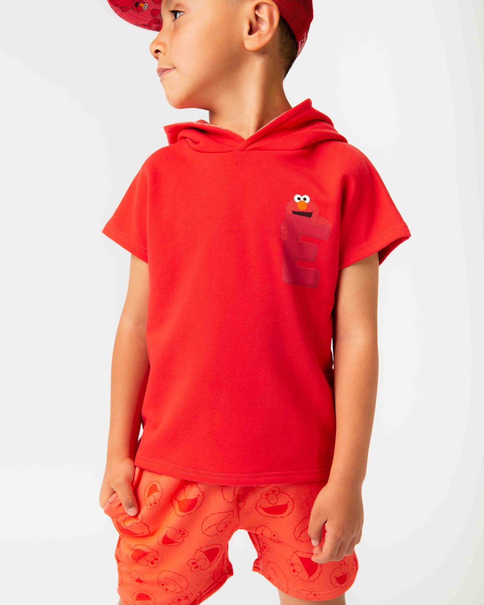Sesame Street™ E is for Elmo Short Sleeve Hoodie