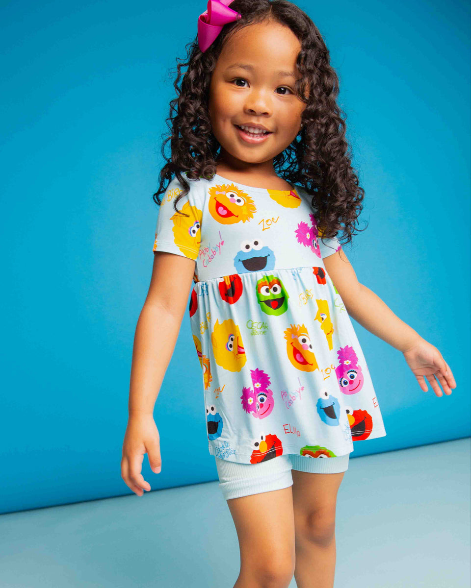 Sesame Street™ Elmo and Friends Short Sleeve Empire Waist Top & Shorts