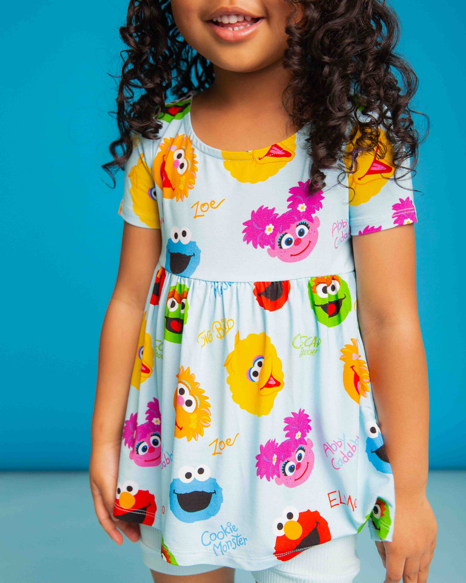 Sesame Street™ Elmo and Friends Short Sleeve Empire Waist Top & Shorts