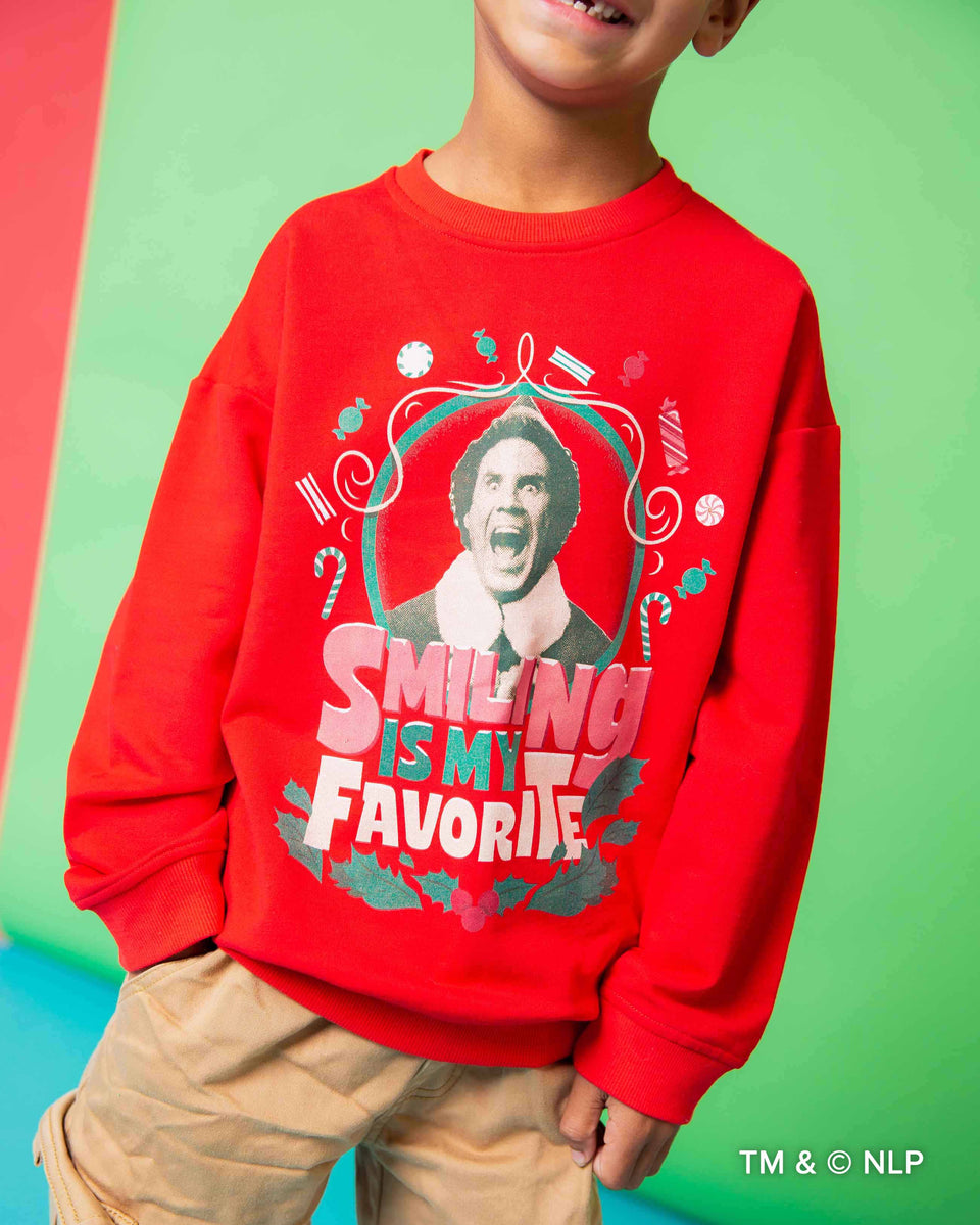 Smiling Is My Favorite Crew Neck Sweatshirt