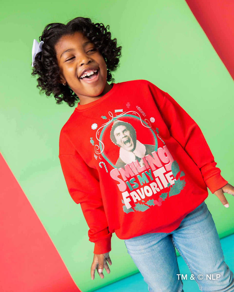 Smiling Is My Favorite Crew Neck Sweatshirt