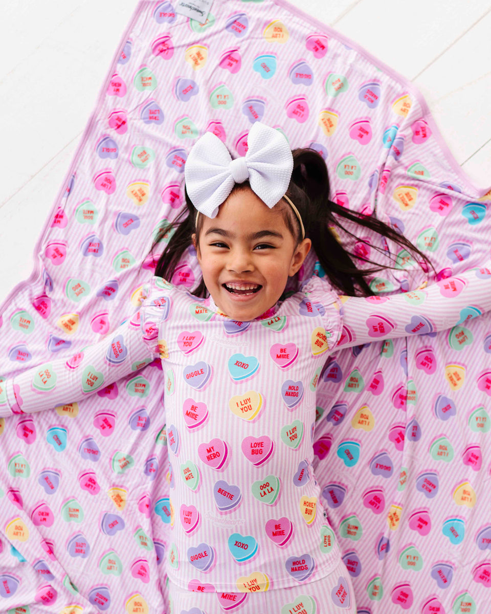 Sweethearts® Pink Stripe Bum Bum Blanket