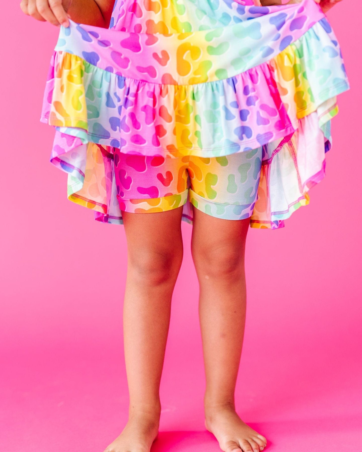 Wild Child Girls Dress & Shorts Set