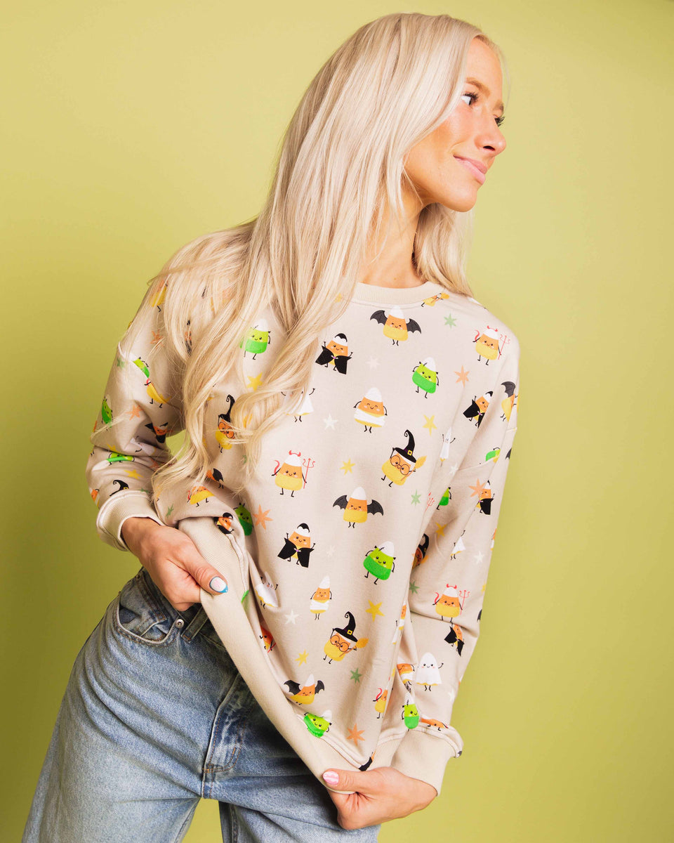 Witch Better Have My Candy Women's Relaxed Crew Neck Sweatshirt