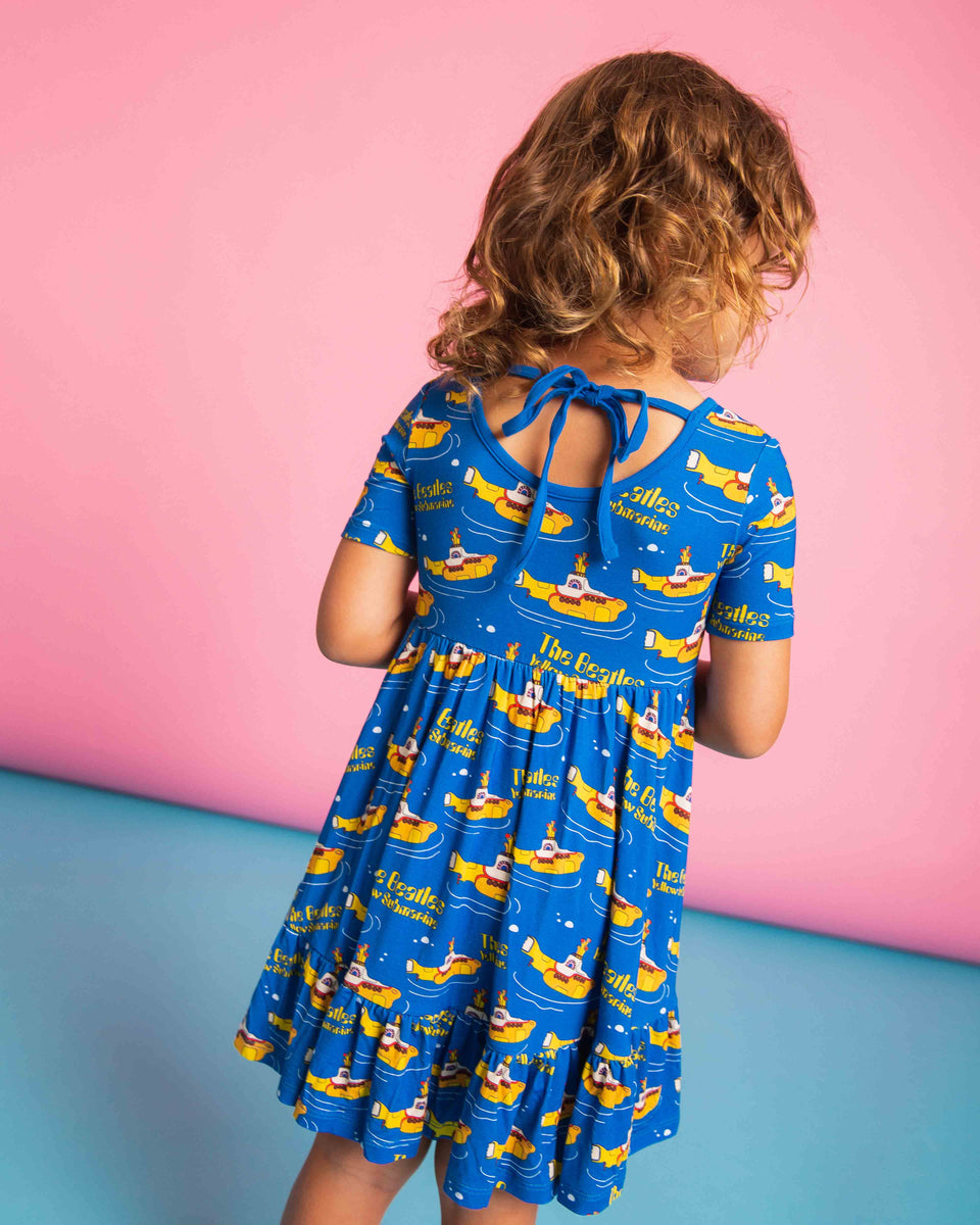 Yellow Submarine™ Short Sleeve Dress & Shorts Set