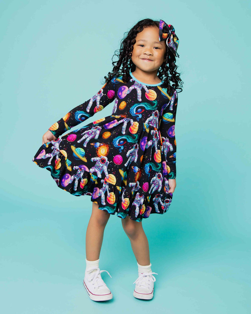 Zero Gravity Long Sleeve Dress & Shorts Set