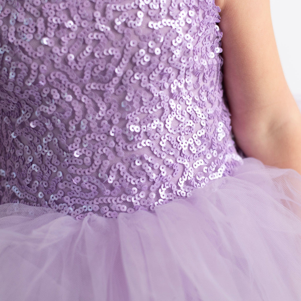French Lavender Sequin Tutu Dress