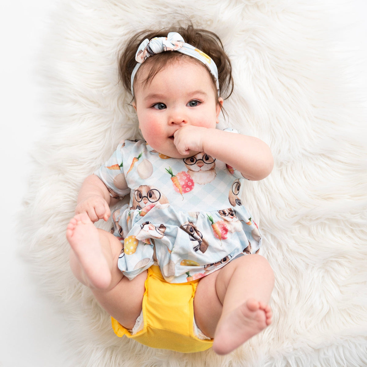 Ear-Resistible Peplum & Bummies Set